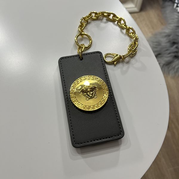 Versace Authentic Versace Medusa Leather Luggage Tag | Grailed