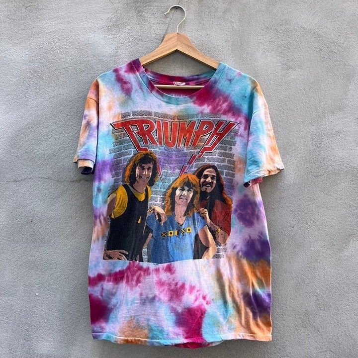 Vintage 85’ Triumph Tie Dye Band T-Shirt | Grailed
