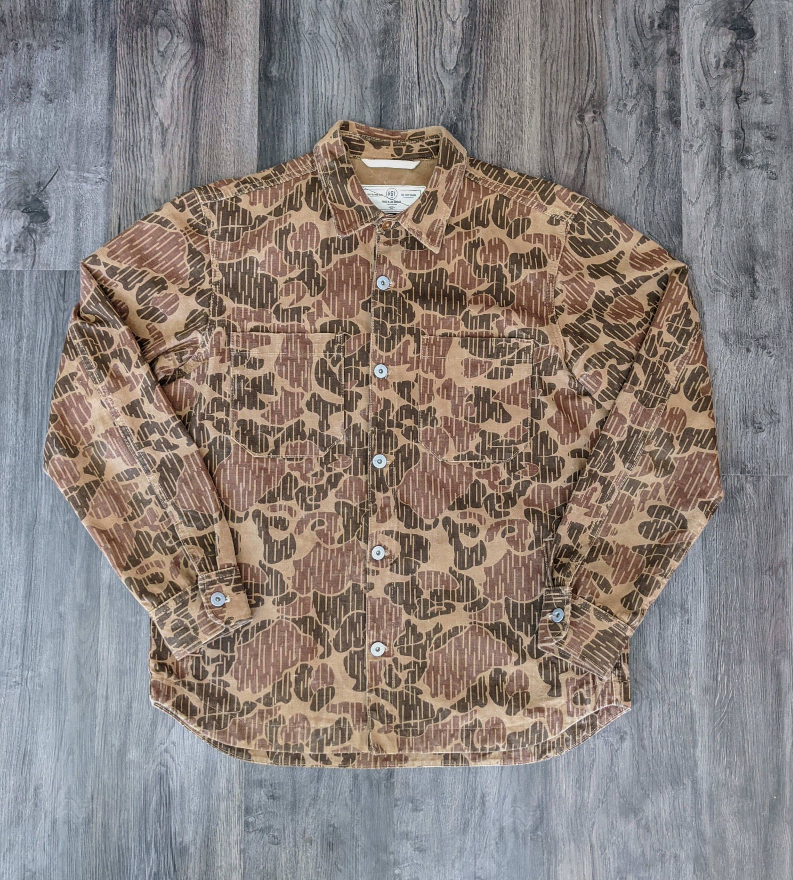 Rogue Territory Anniversary Tan Raindrop Camo Shirt Jacket | Grailed