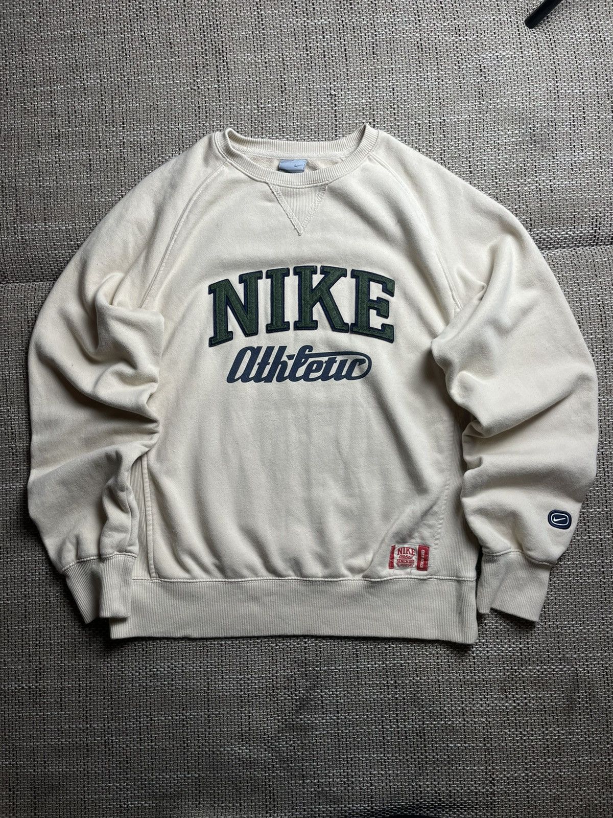 Nike × Nike ACG × Vintage Vintage Sweatshirt Beige Nike Y2K | Grailed
