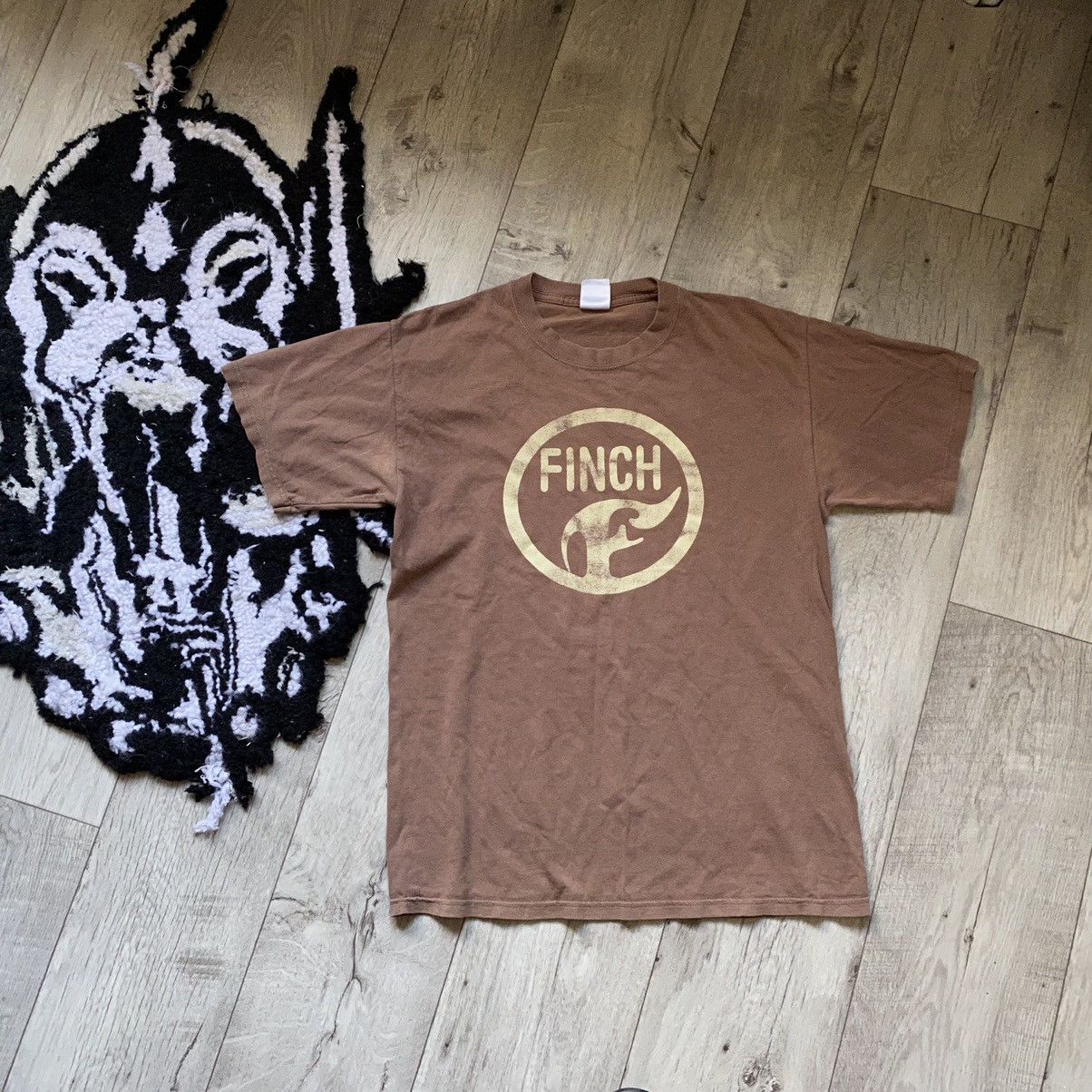 Band Tees × Streetwear × Vintage FINCH Y2K FADED BROWN TEE | Grailed