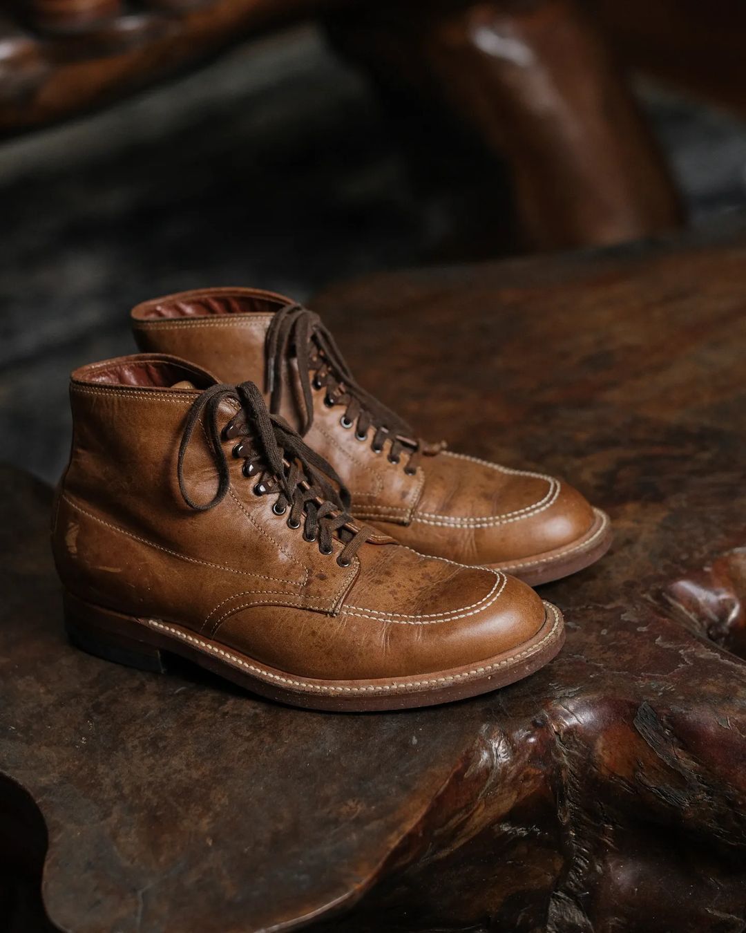 Alden Alden Indy Boots 40557H Natural Chromexcel Original | Grailed