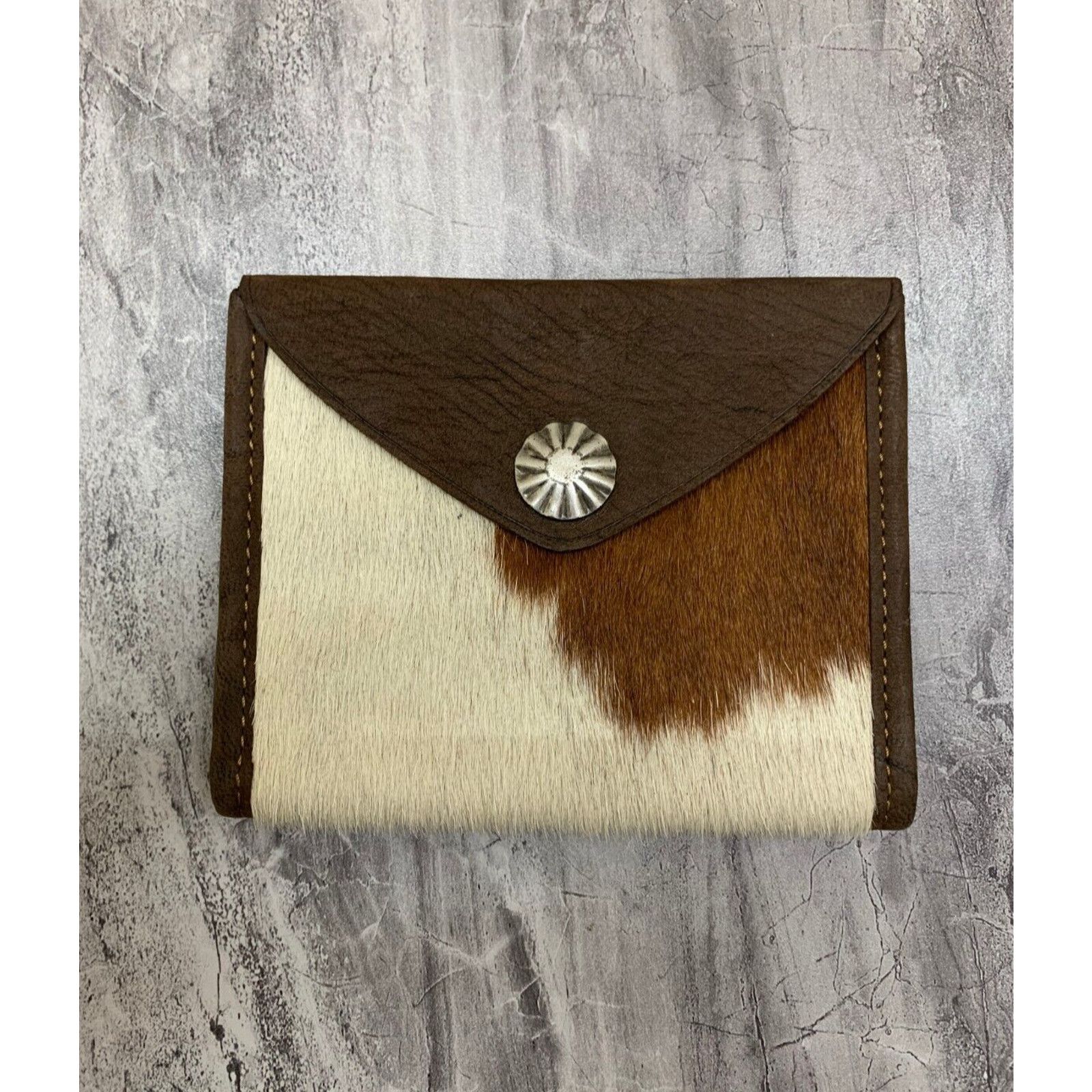 RRL Ralph Lauren Double RL Leather Hair on Hide Concho Wallet Haircalf ...