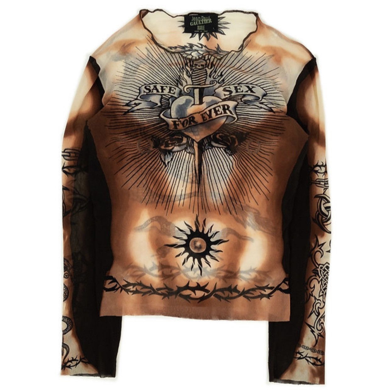 Jean Paul Gaultier Jean Paul Gaultier Ss 1996 Safe Sex Top Grailed