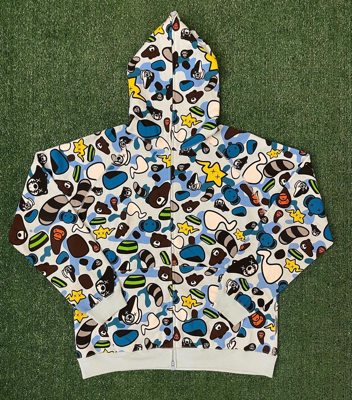 Bape × Kaws Bape x Kaws Nigo Era “Animal Kingdom” 2006 Full-Zip Hoodie ...