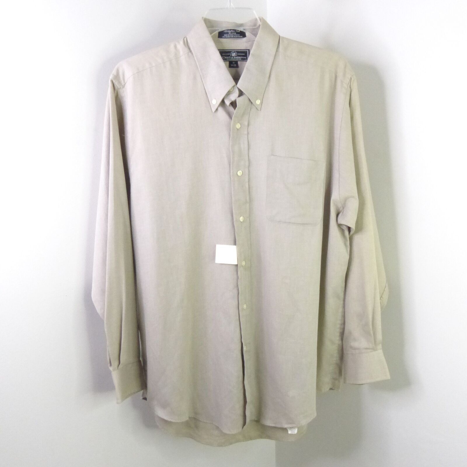 Croft & Barrow NWD Croft & Barrow Herringbone Twill Knit Button-Down ...