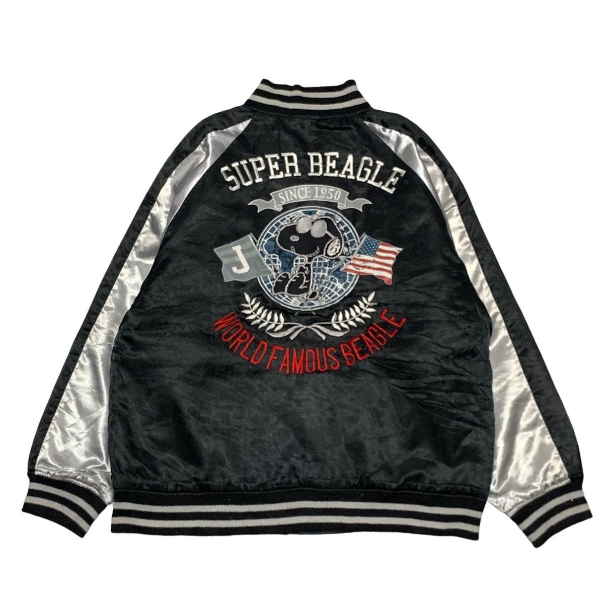 Vintage Vintage Peanuts Snoopy Varsity Jacket | Grailed