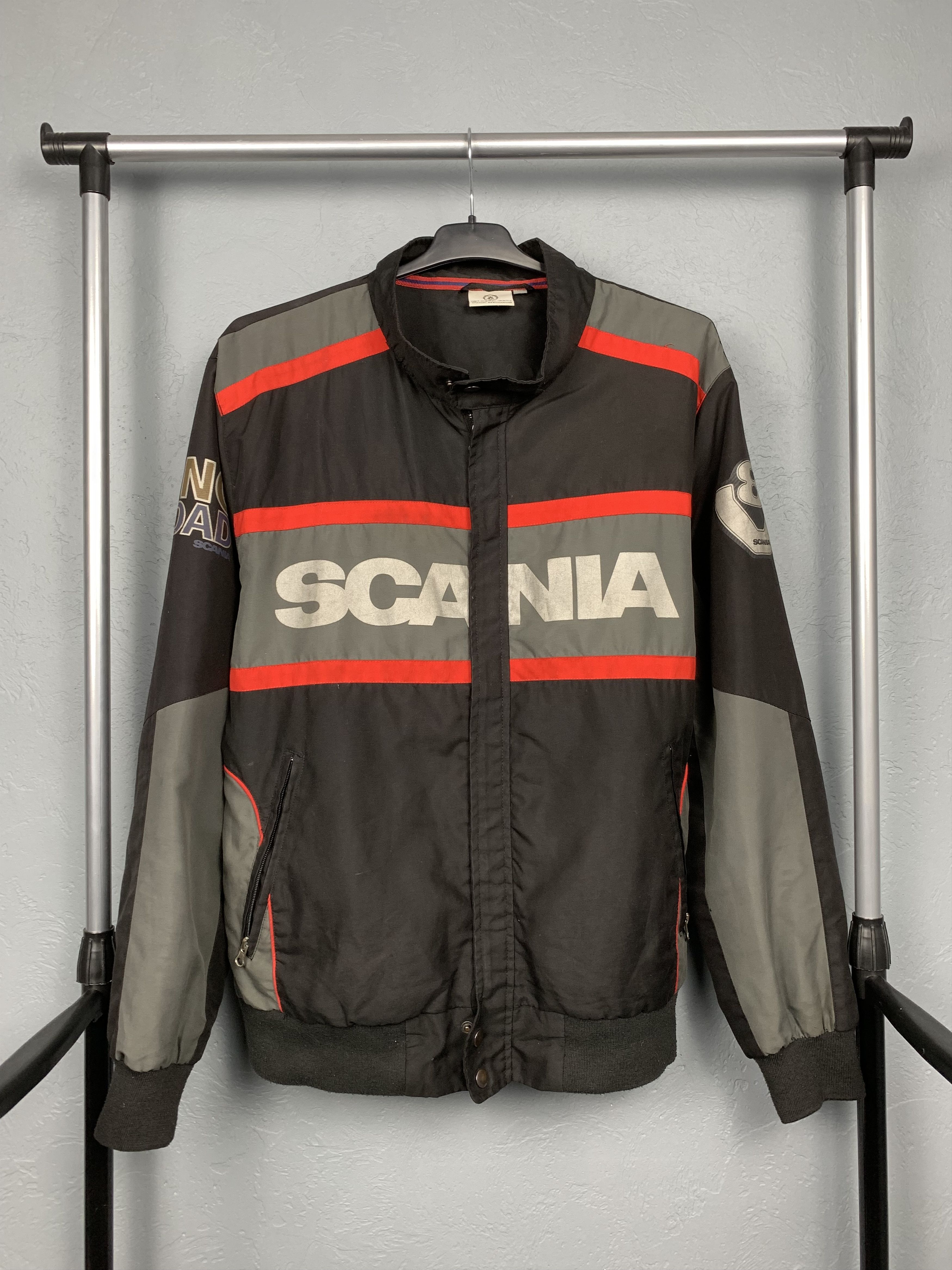 Racing × Vintage × Workers Scania Vintage Mens Bomber Jacket Workwear ...