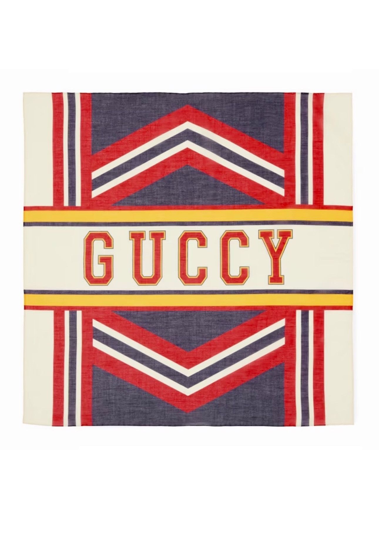 Gucci Gucci Guccy Varsity Print Bandana | Grailed