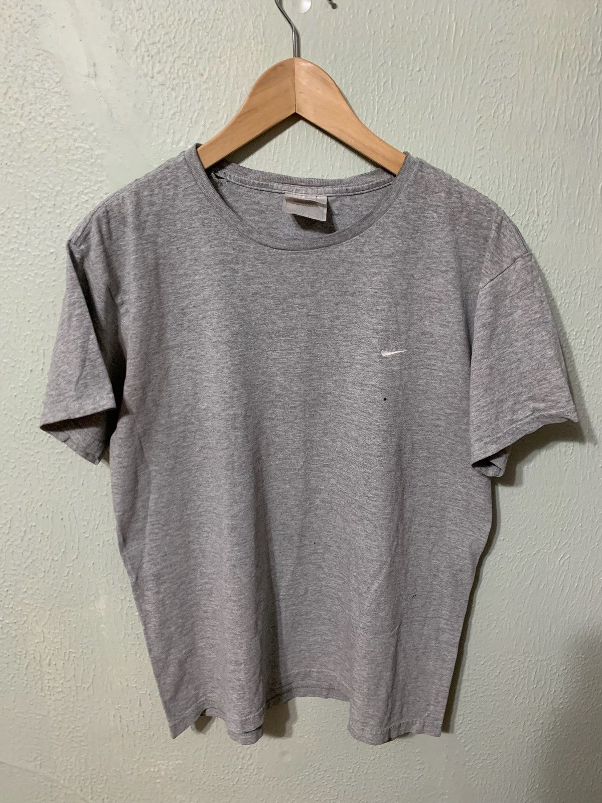 Nike × Vintage Vintage 1990s Nike Distressed Swoosh Tee | Grailed