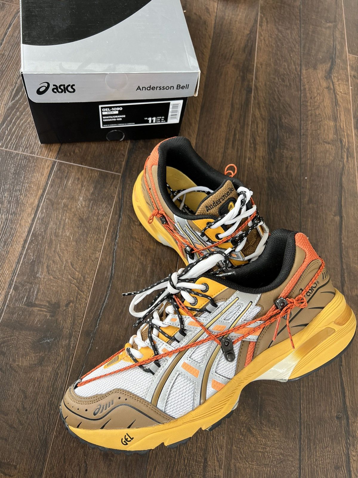 Andersson Bell × Asics Andersson Bell x Asics Gel-1090 White/Orange ...