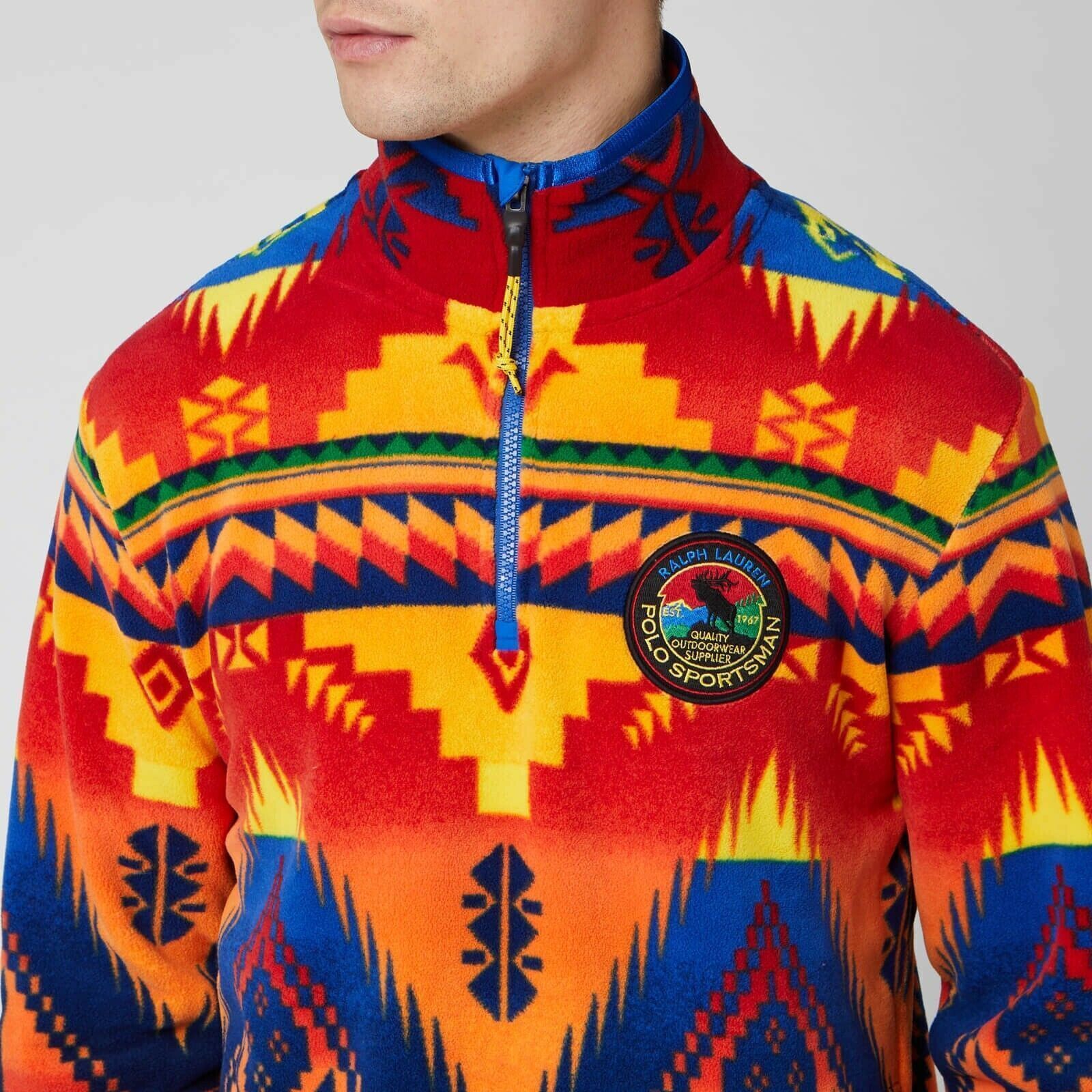 Polo Ralph Lauren Polo Ralph Lauren Sportsman Aztec Tribal Pullover Fleece | Grailed