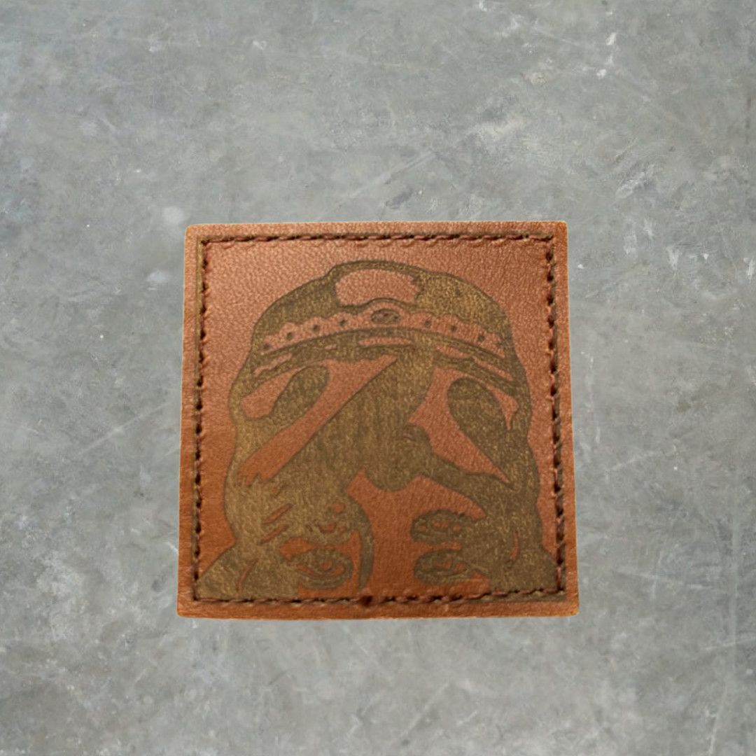 Other WRMFZY GYPSY SQUARED BROWN LEATHER STITCHED PATCH | Grailed