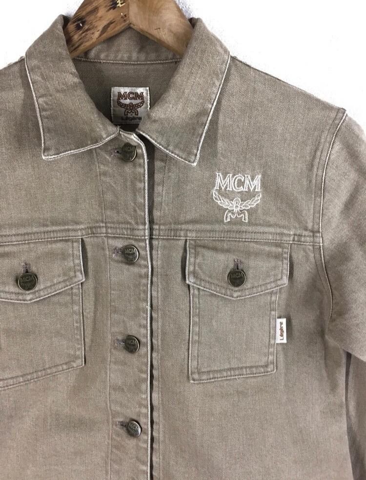 Denim Jacket × MCM Vintage MCM Legere Trucker Denim Jacket | Grailed