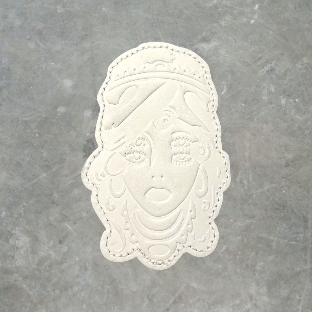 Other WRMFZY White Leather Gypsy Patch Full Size RARE | Grailed