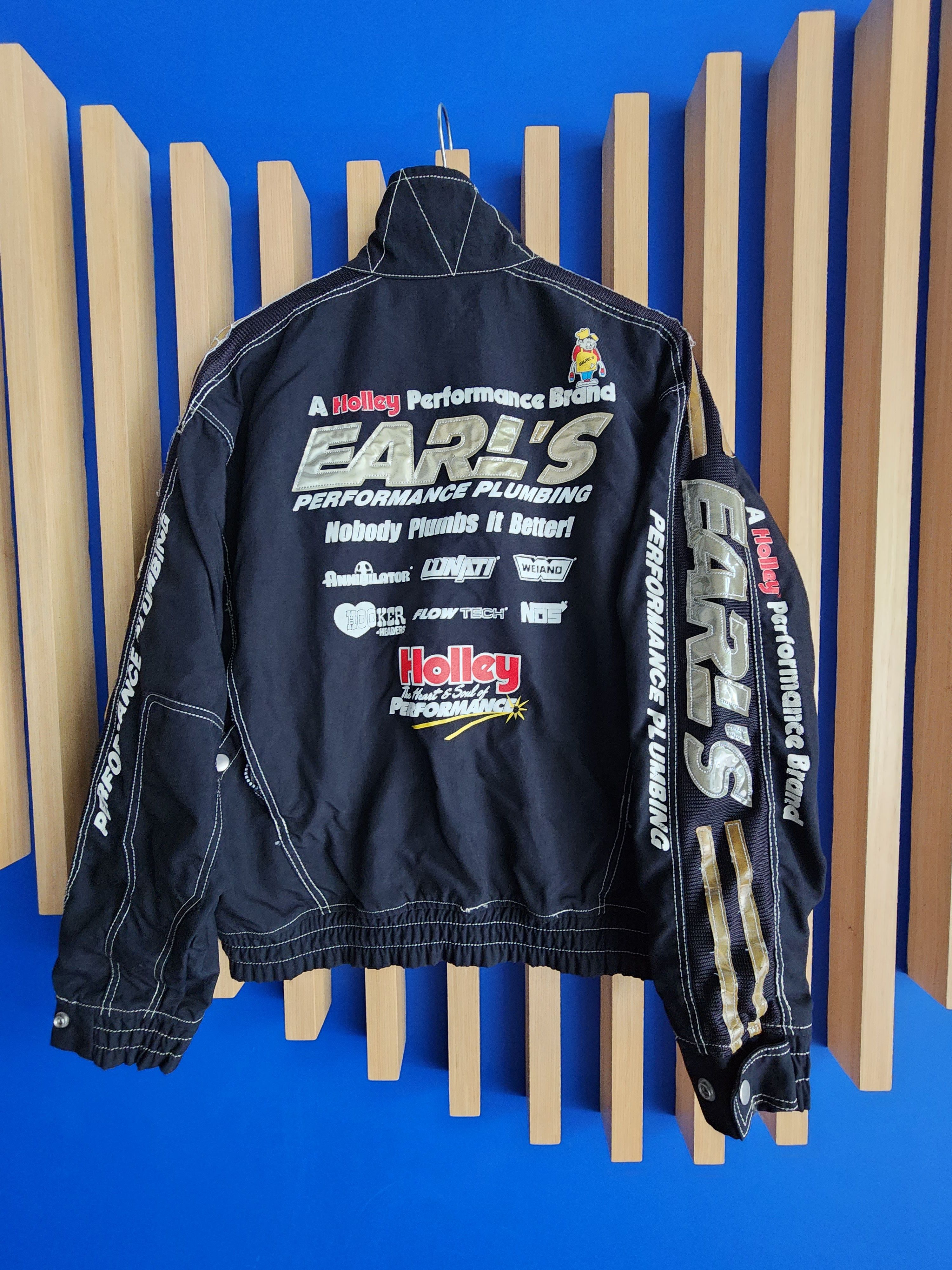 Bomber Jacket × Earls Apparel × Vintage Vintage EARL'S Performance ...