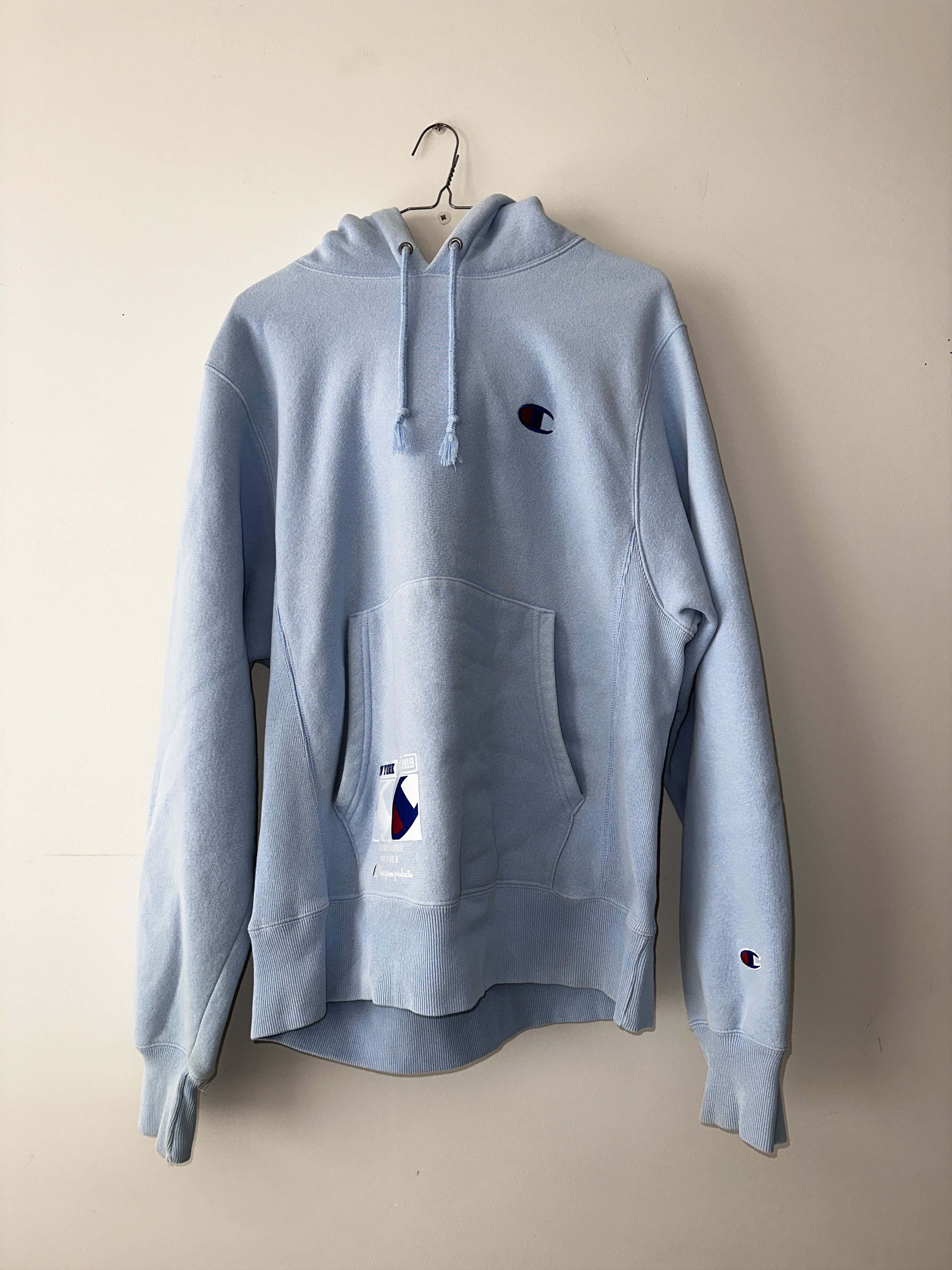 Champion Baby Blue Champion Hoodie (from Urban Outfitters) | Grailed