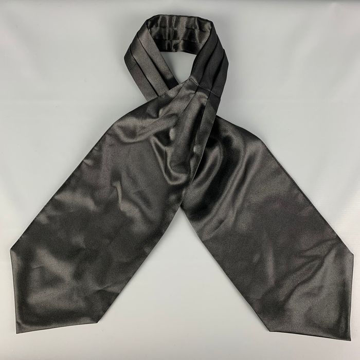Vintage Black Solid Ascot | Grailed