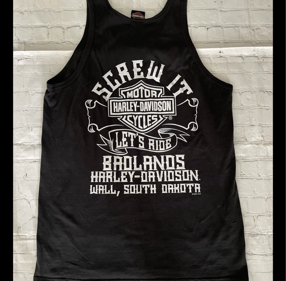 Harley Davidson Harley Davidson ‘Screw It Let’s Ride’ Badlands Black ...