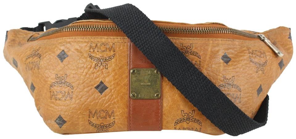 MCM MCM Cognac Monogram Visetos Bum Bag Belt Bag Fanny Pack | Grailed