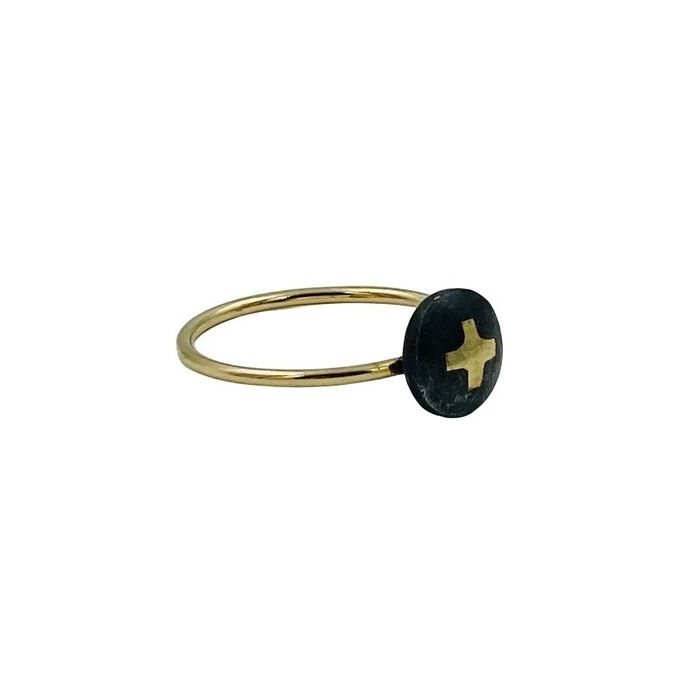 Other Peg Fetter Cross Ring 9 Women Gold Steel Handmade | Grailed