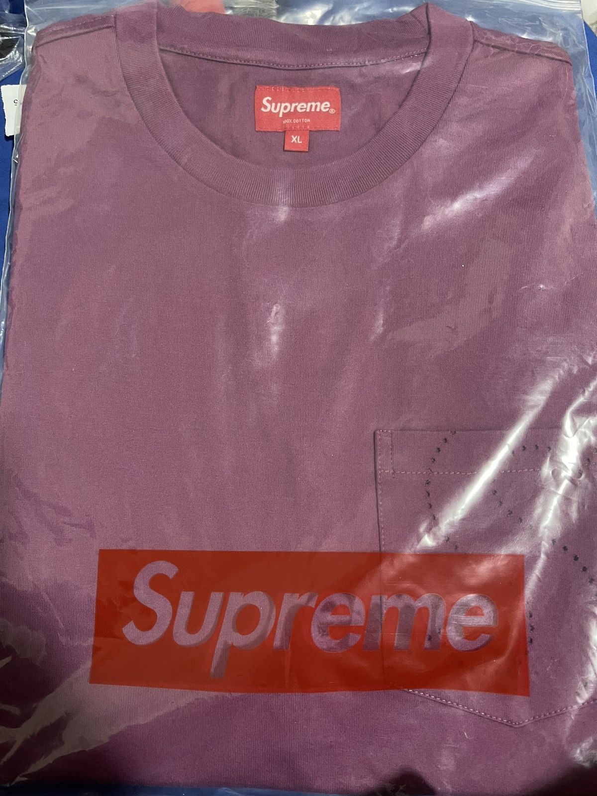 Supreme Supreme Laser Cut Logo Pocket Tee | Grailed