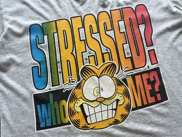 Vintage Garfield Cat 1978 : Stressed Who Me ? | Grailed