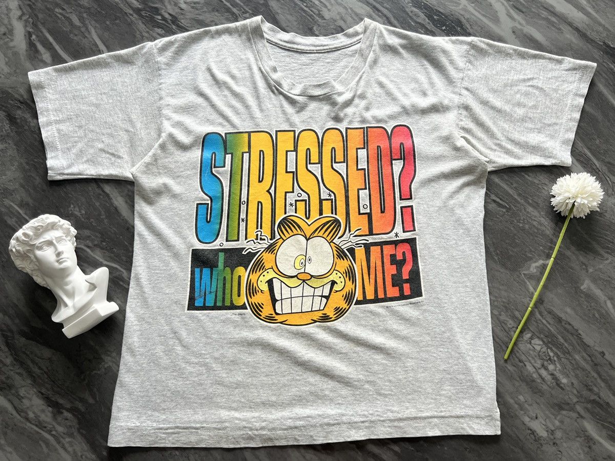 Disney × Movie × Vintage Garfield Cat 1978 : Stressed Who Me ? | Grailed