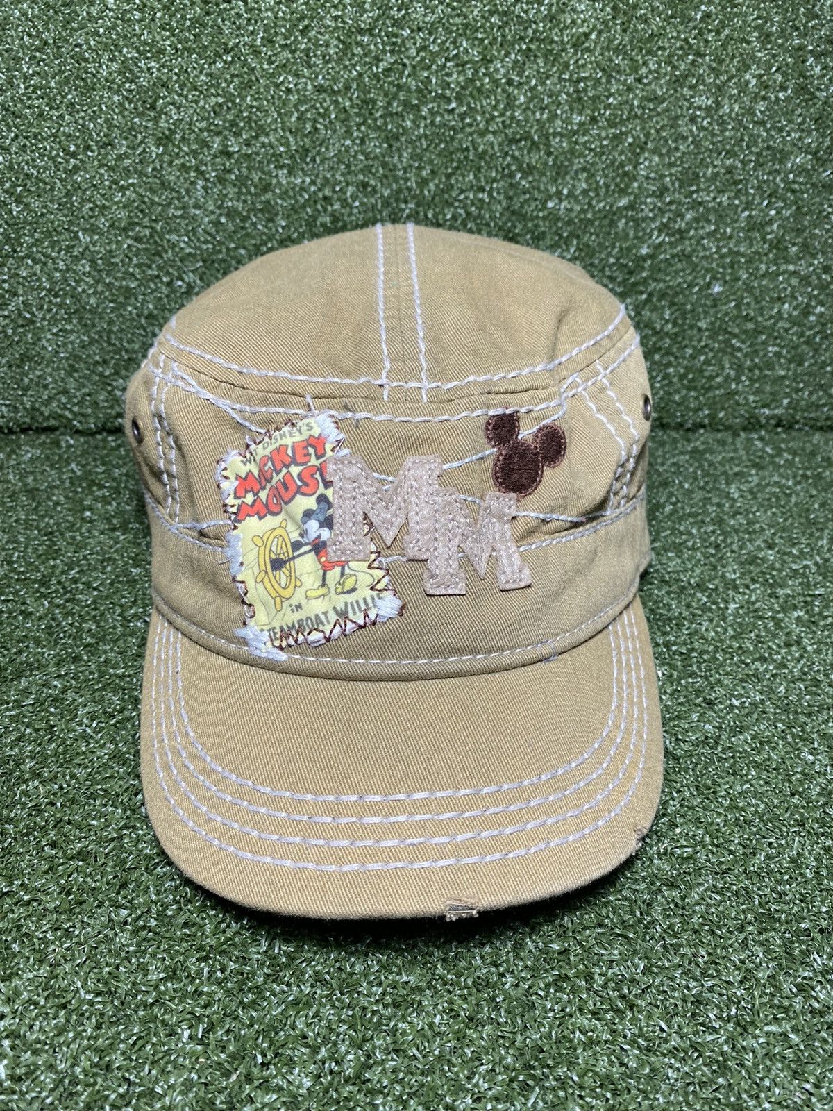 Disney Disney Mickey Mouse Patches Brown Army Cap Size OS | Grailed
