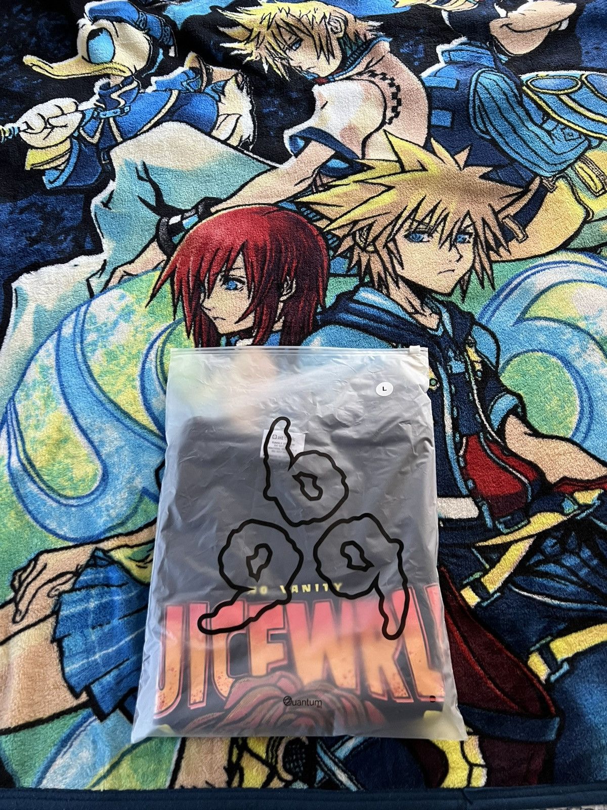 999 Club × Rap Tees × Streetwear Juice WRLD No Vanity 999 Tee navy blue ...