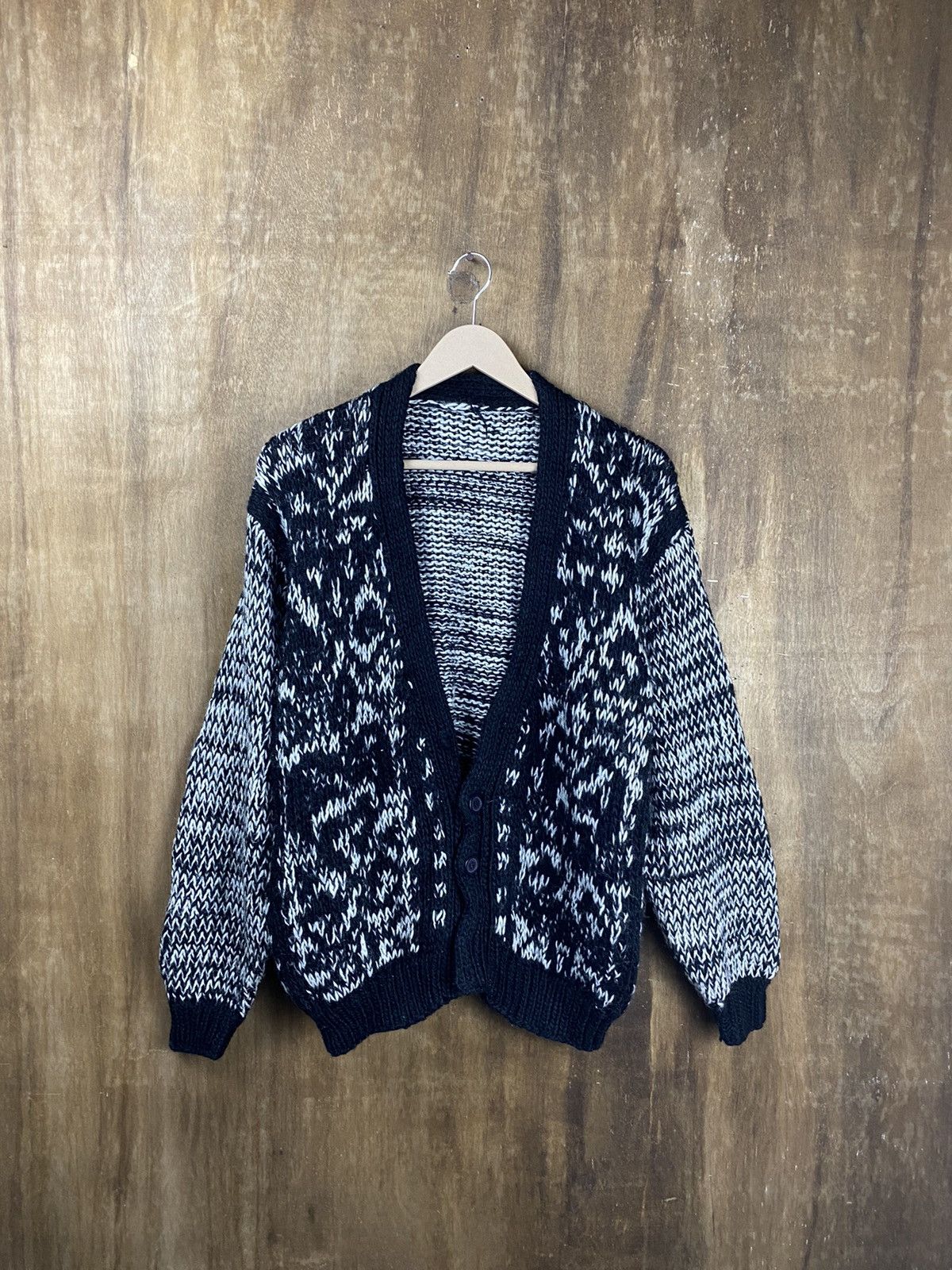 Homespun Knitwear × Japanese Brand × Patterned Cardigans Japan vintage ...
