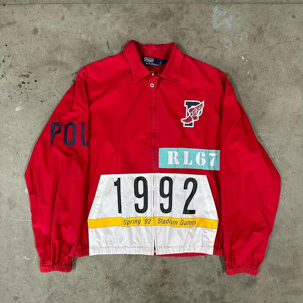 Polo Ralph Lauren Vintage Polo Ralph Lauren Stadium 1992 pwing Jacket ...