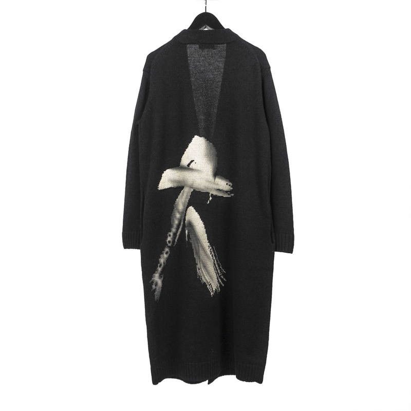 Yohji Yamamoto Pour Homme Floral long cardigan 18AW | Grailed