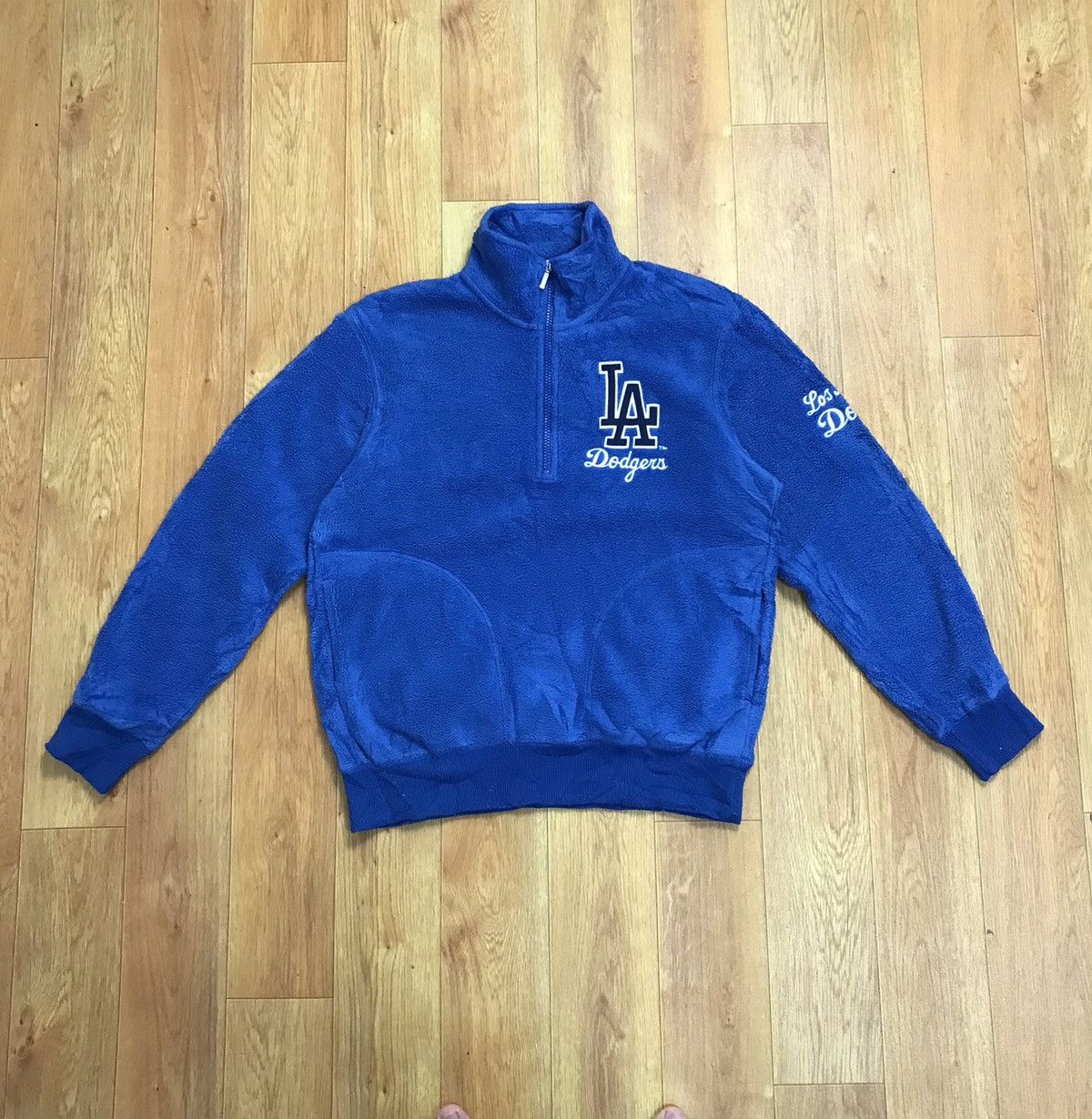 Los Angeles Dodgers × MLB × Uniqlo MLB X Uniqlo LA Dodger Fleece Sherpa Jacket | Grailed