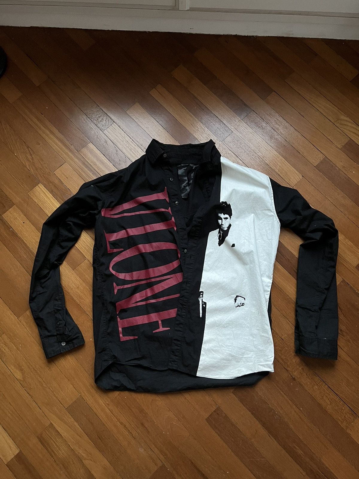 Vlone Scarface button up shirt | Grailed