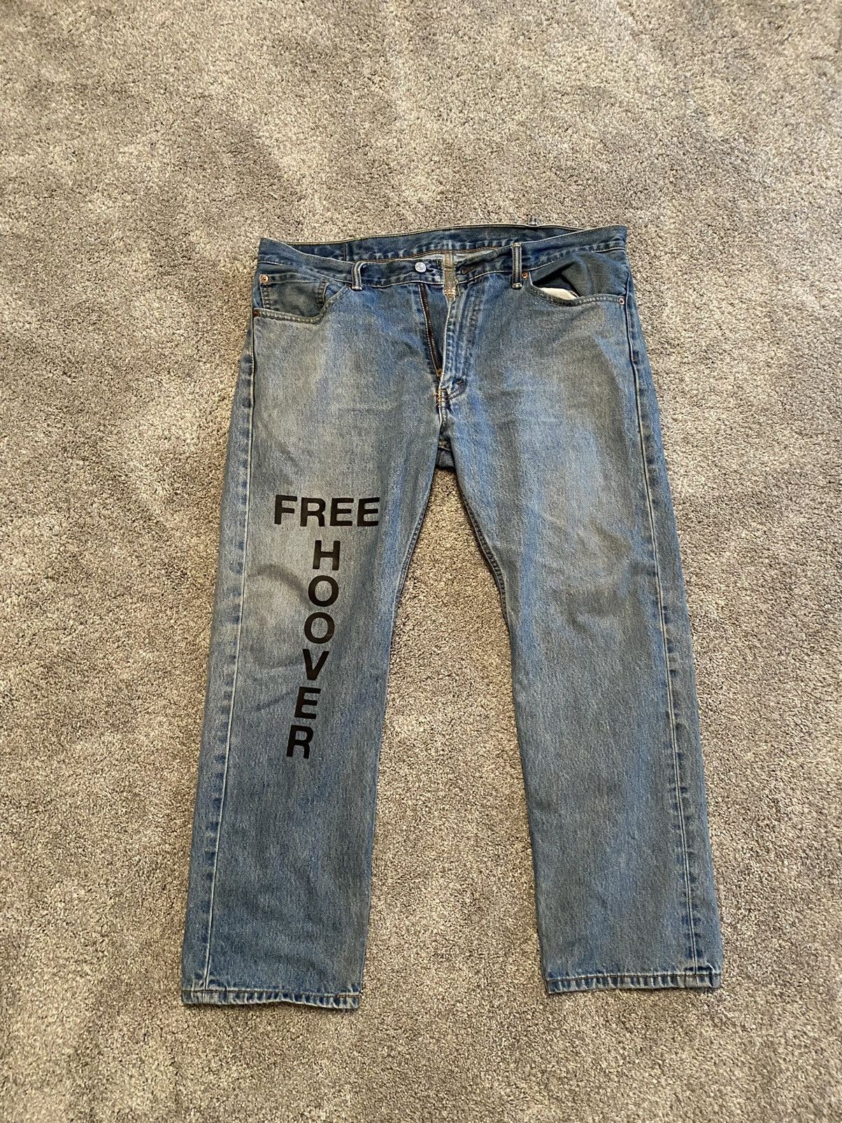 Kanye West × Levi's FREE HOOVER VINTAGE REPURPOSED LEVI’S JEANS KANYE ...