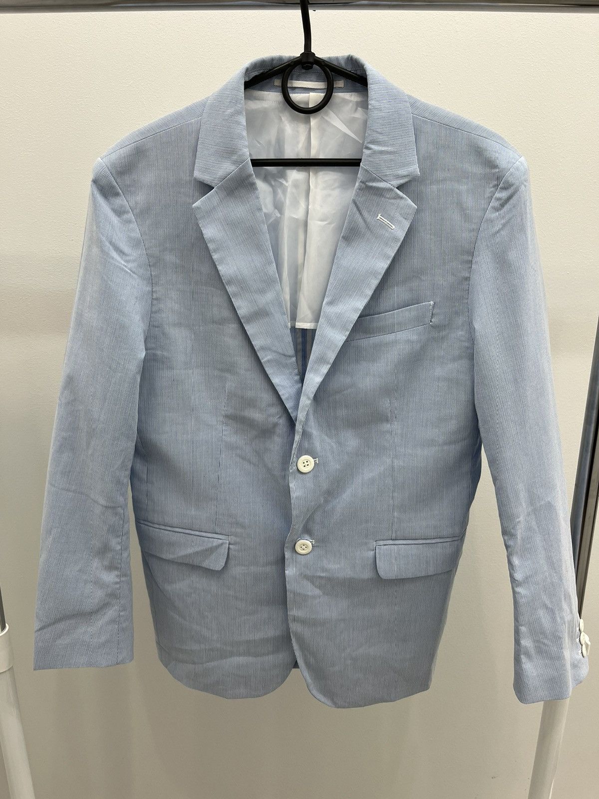 Kim Jones Kim Jones x GU Sky Blue Blazer | Grailed
