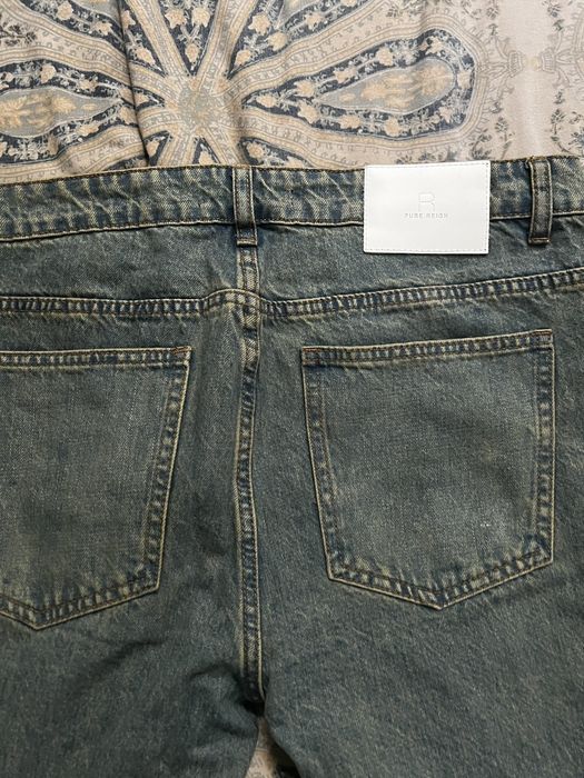 Custom Pure Reign distressed stacked jeans | Grailed