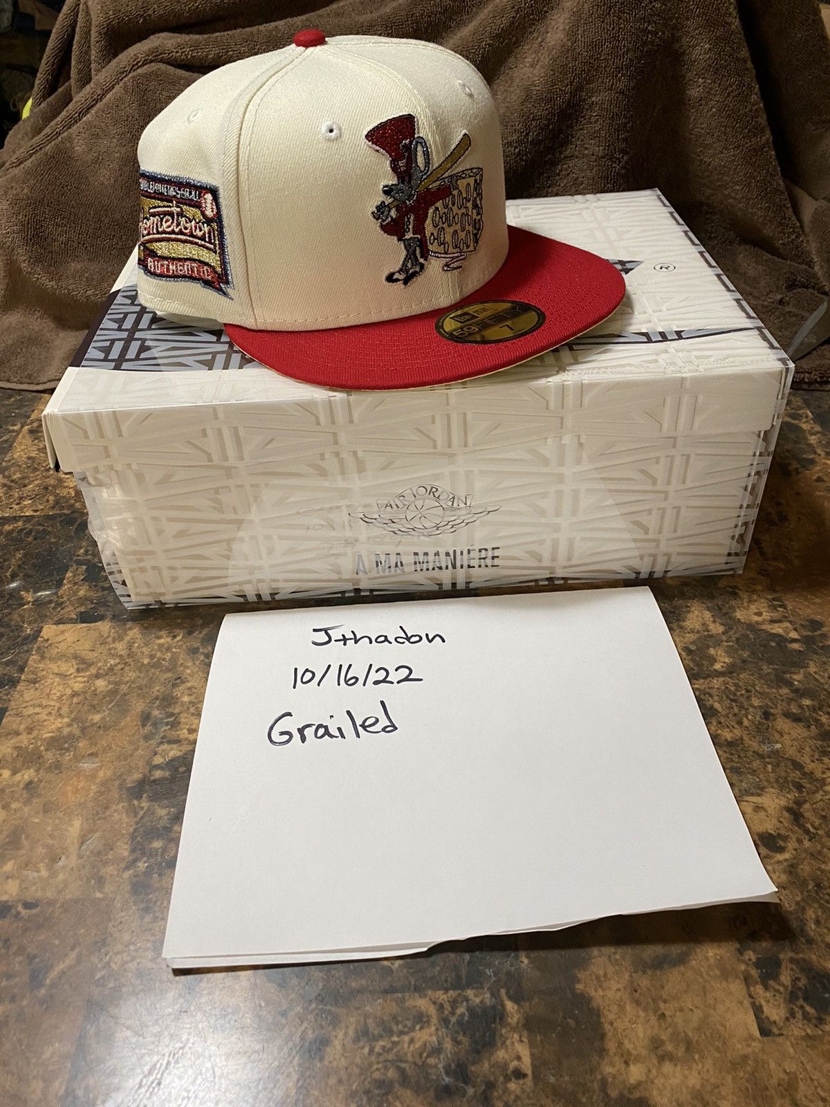 New Era Madison Hatters New Era 59fifty hat size 7 off white | Grailed