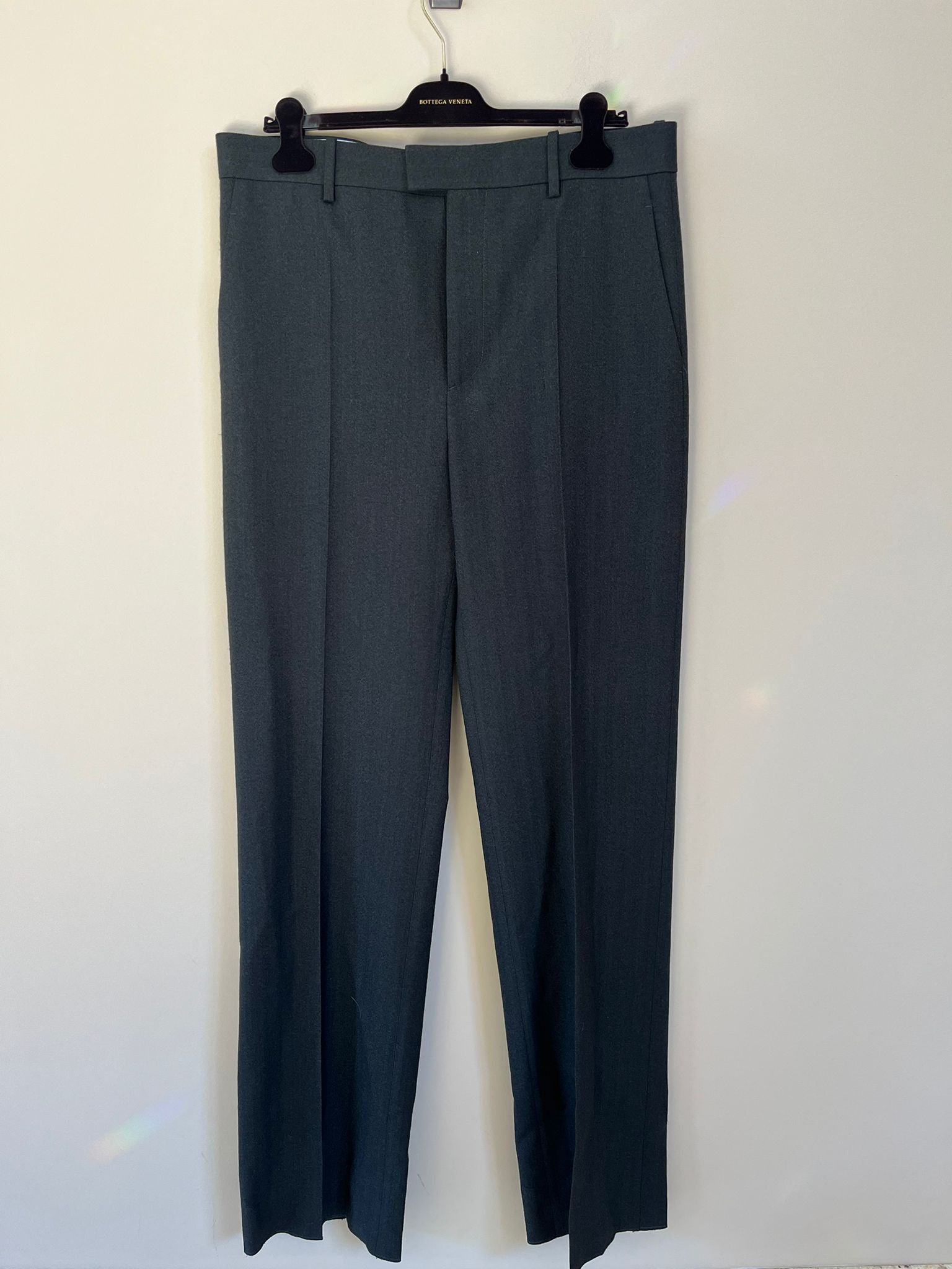 Bottega Veneta Worsted Herringbone Pants in Black / Camping | Grailed