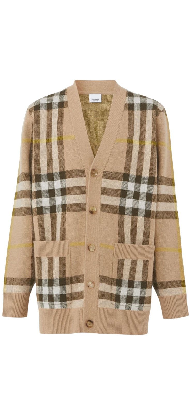 Burberry Burberry Checked V-neck Cardigan | Grailed