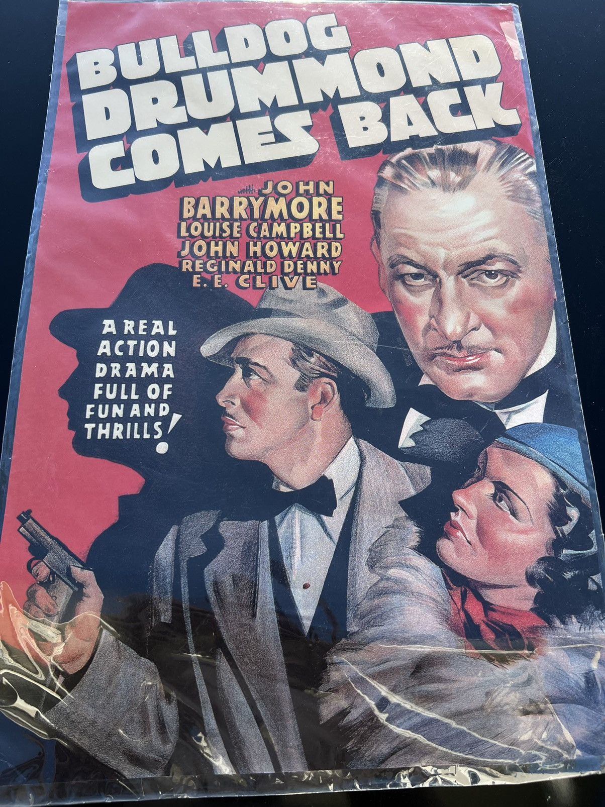 Vintage Bulldog Drummond comes back movie poster | Grailed