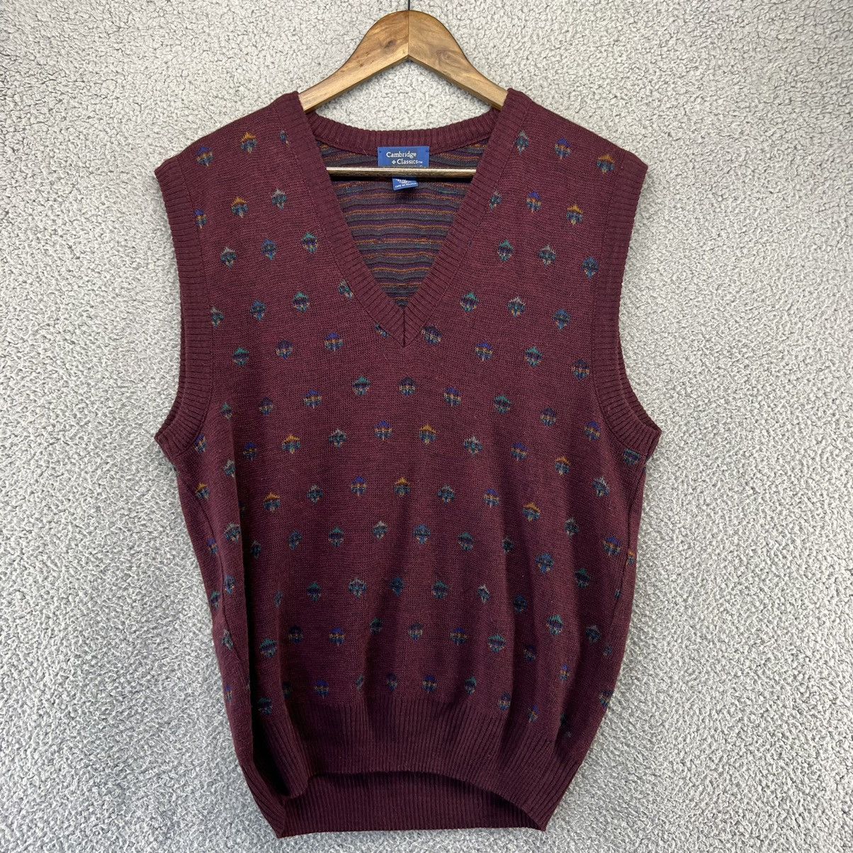 Vintage Vintage 90s sweater vest medium geometric pattern | Grailed