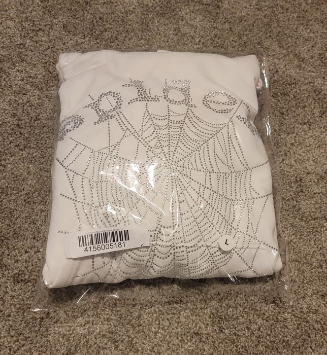 Spider Worldwide Spider Worldwide Sp5der Og Rhinestone white hoodie ...