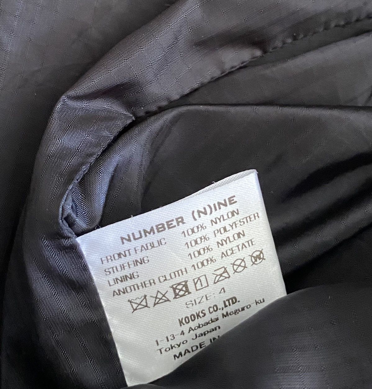 Number (N)ine Rare Number (N)ine Tribal Heart Puffer Zip Up Hooded ...