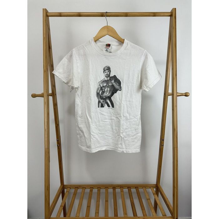 Vintage VTG Tom Of Finland Sexy Zaddy Big Sausage Gay Art T-Shirt S ...