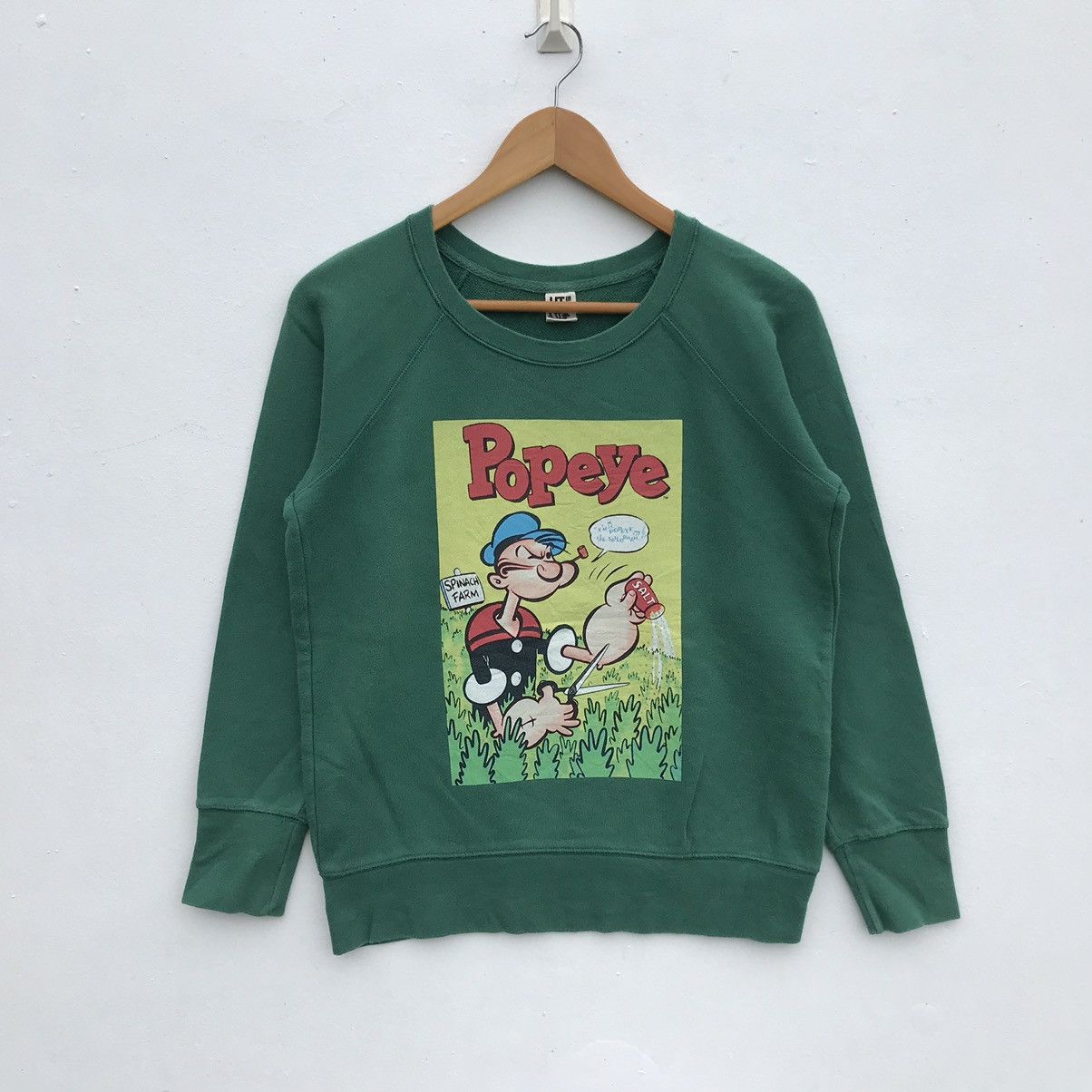 Cartoon Network × Uniqlo Uniqlo x Popeye Sweatshirt Big Spellout Logo ...