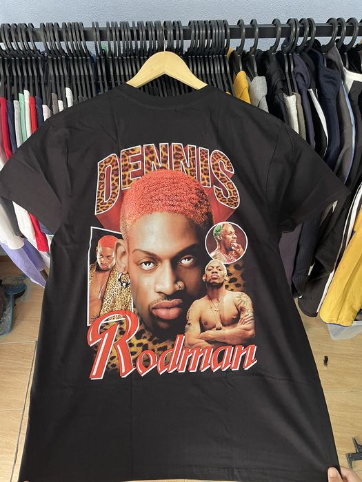 Vintage NBA dennis rodman raptee bootleg big face | Grailed