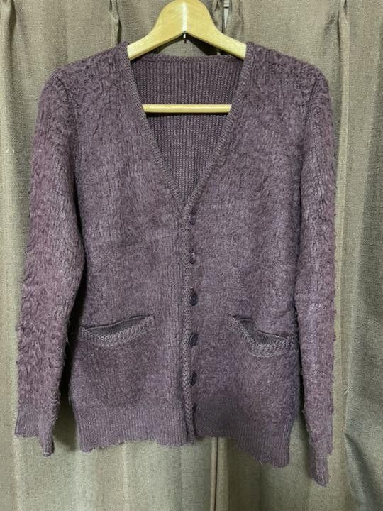 Number (N)ine NUMBER (N)INE Mohair Knit Cardigan Purple 2 | Grailed