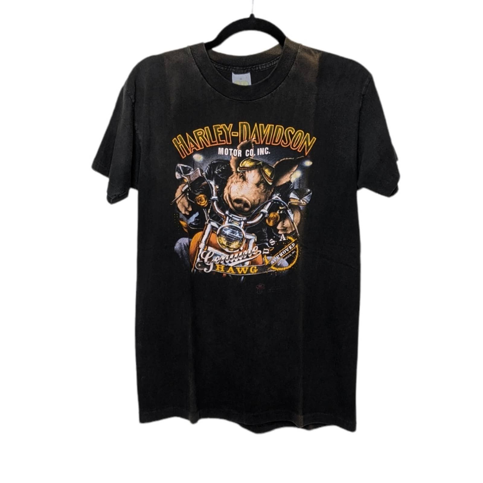 Vintage Vintage Harley Davidson Hog Hawg 3D Emblem Single Stitch | Grailed